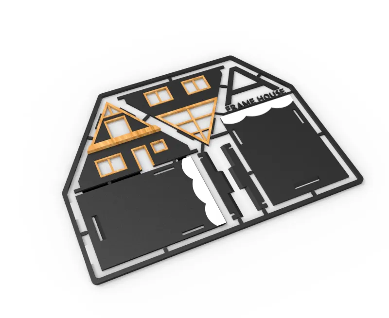 A-Frame House Kit Card by LAYRLAB MakerWorld: Download Free 3D Models