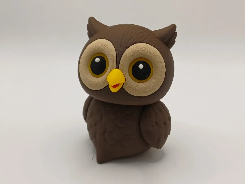 Happy Owl Spinner Head - Free 3D Print Model - MakerWorld
