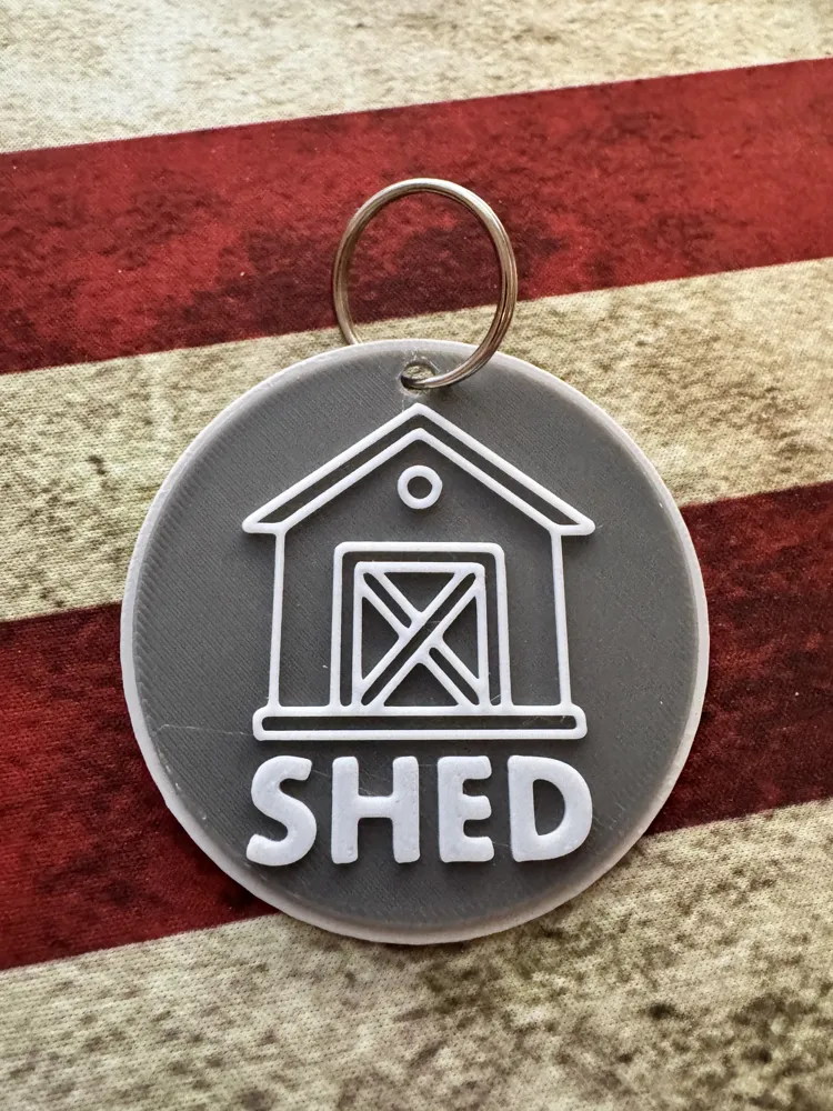 Shed Keychain - Free 3D Print Model - MakerWorld