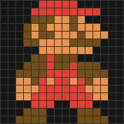 Mario Pixel Art Example from Pixel Puzzle Maker in makerlab by Blackgem ...