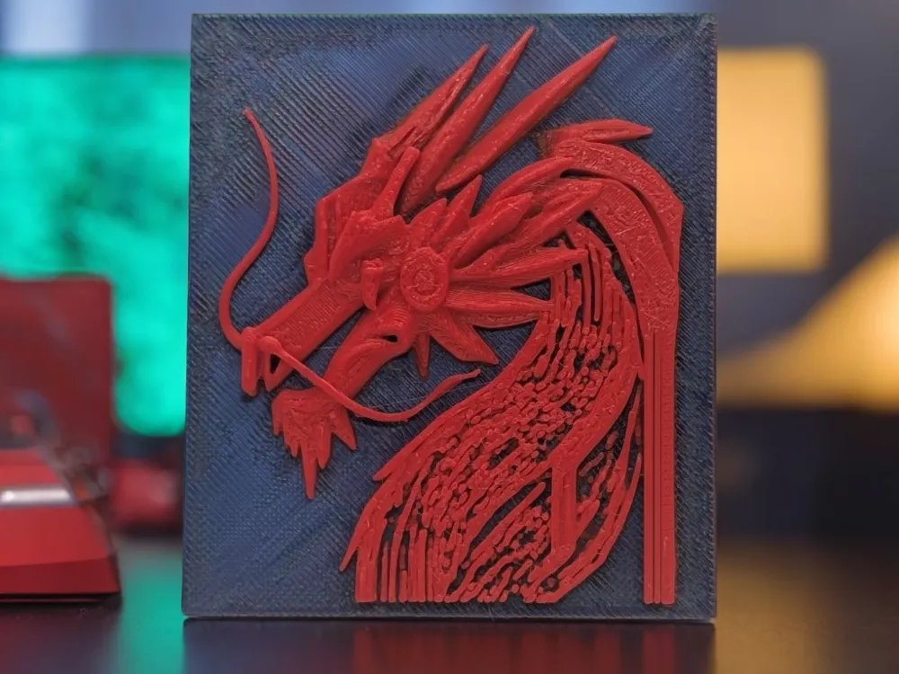 Fiery Dragon Emblem Symbol of Strength and Majesty - Free 3D Print ...