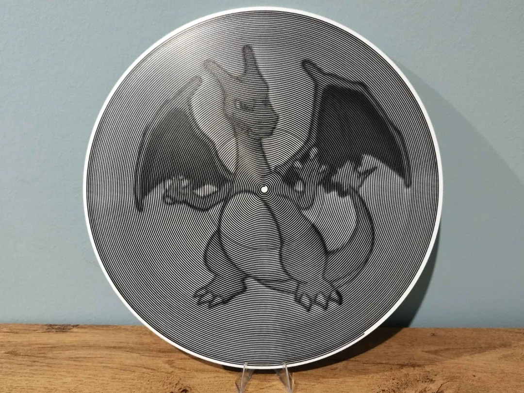 dracaufeu Vinyl Effect – Single Line Spiral Art - Modèle d'Impression ...