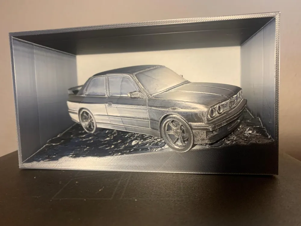 BMW E30 M3 in the gravel box by RobinLeon - MakerWorld