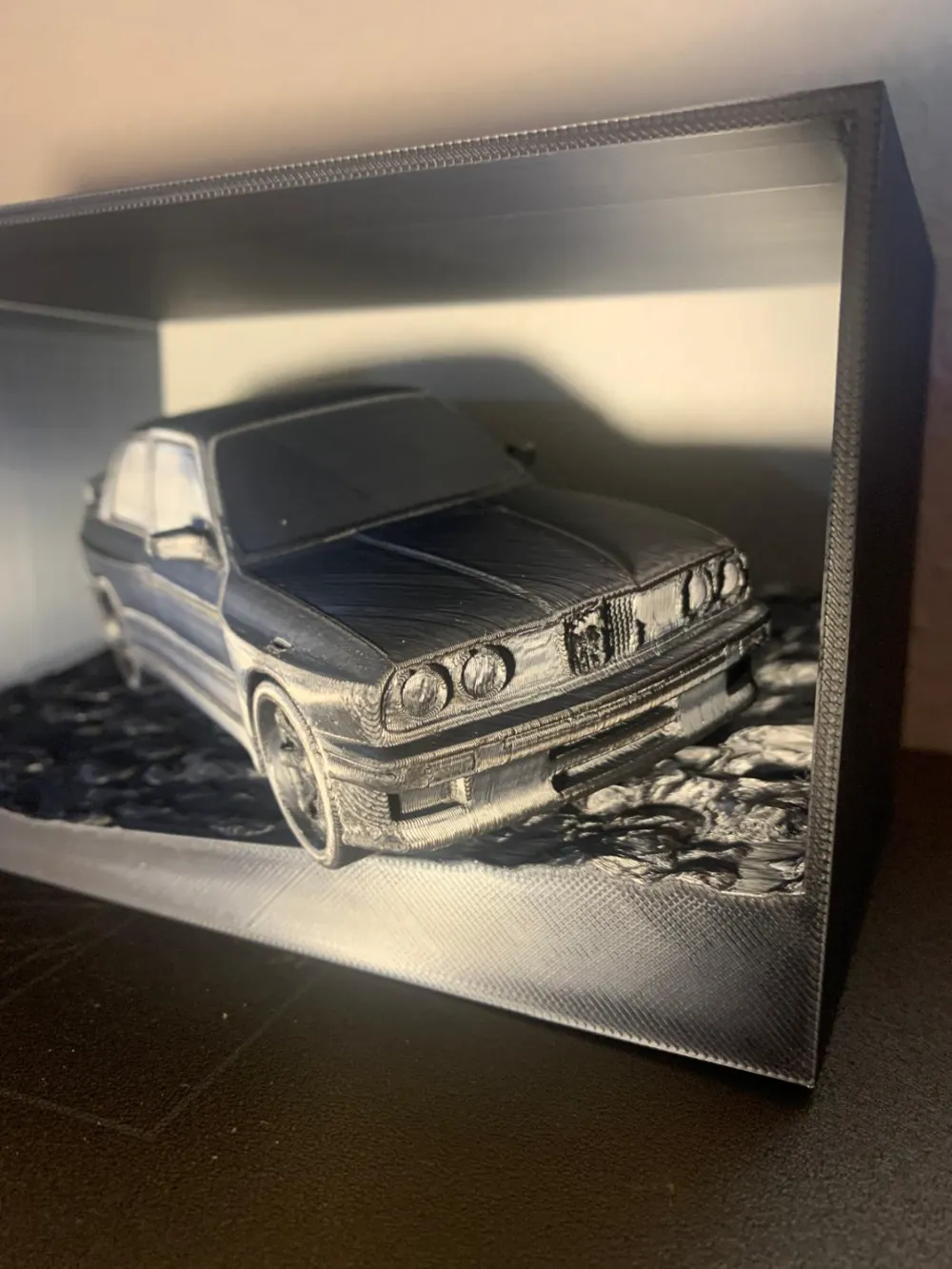 BMW E30 M3 in the gravel box by RobinLeon MakerWorld: Download Free 3D ...