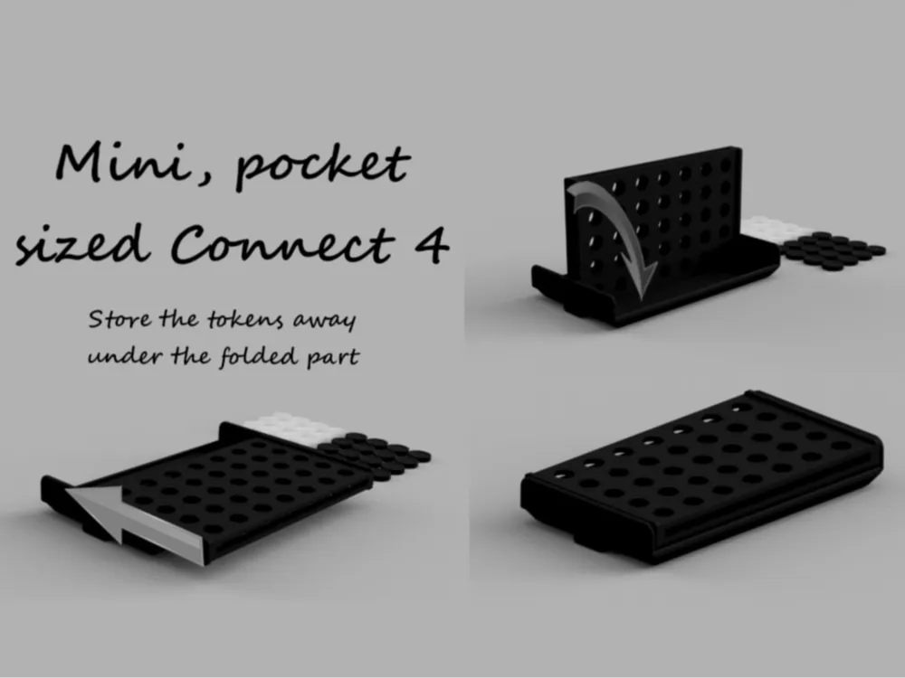 Mini Connect 4 (pocket size) by NR Workshop MakerWorld: Download Free ...