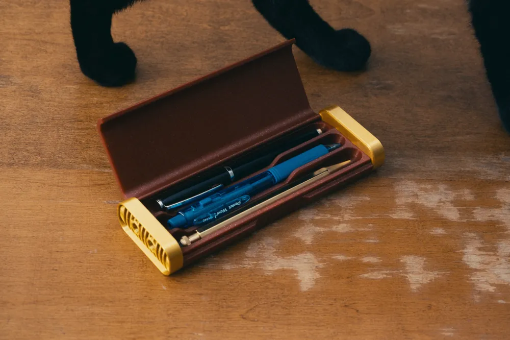Stylish Modern Tech Inspired Pen/Pencil cases - Free 3D Print Model ...