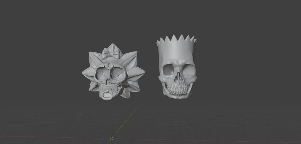 Llavero con calavera de Bart Simpson por El1as MakerWorld: Descarga ...