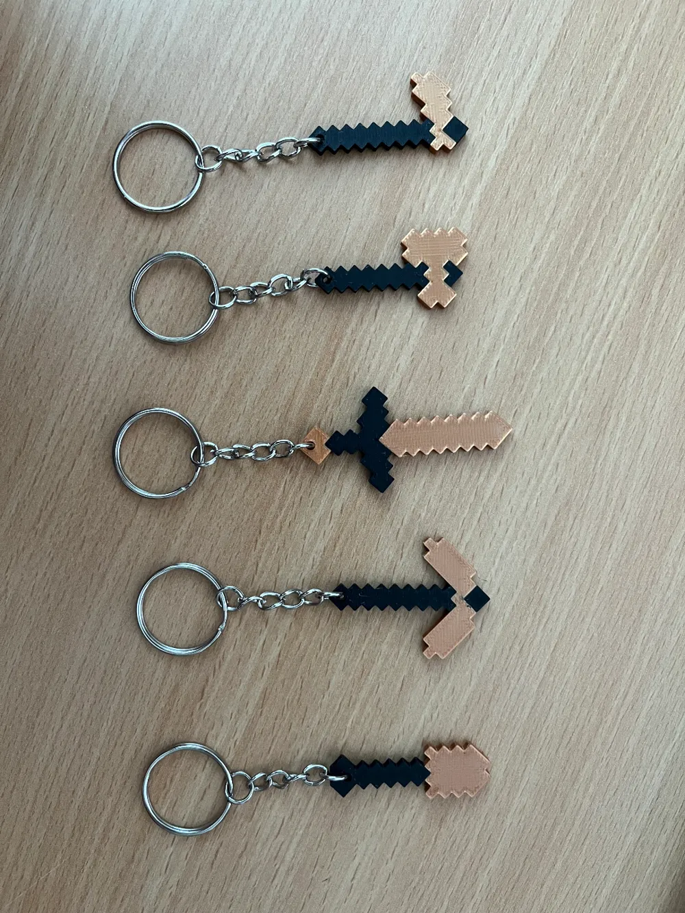 Minecraft keychain tools v_1 by LukeWorkshop - MakerWorld