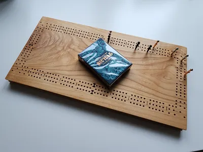 Cribbage Board Template by pixel - MakerWorld