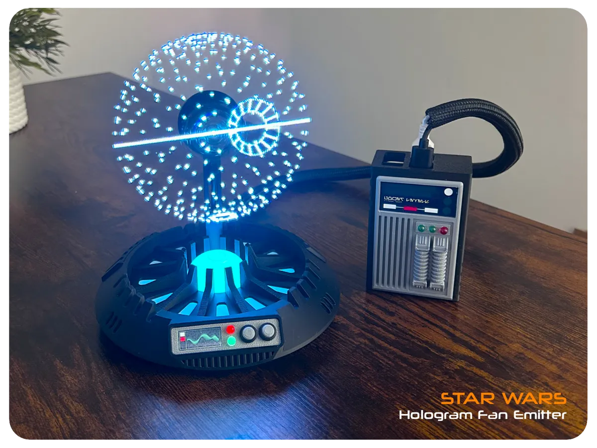 Star Wars Hologram Fan Emitter Free 3d Print Model Makerworld