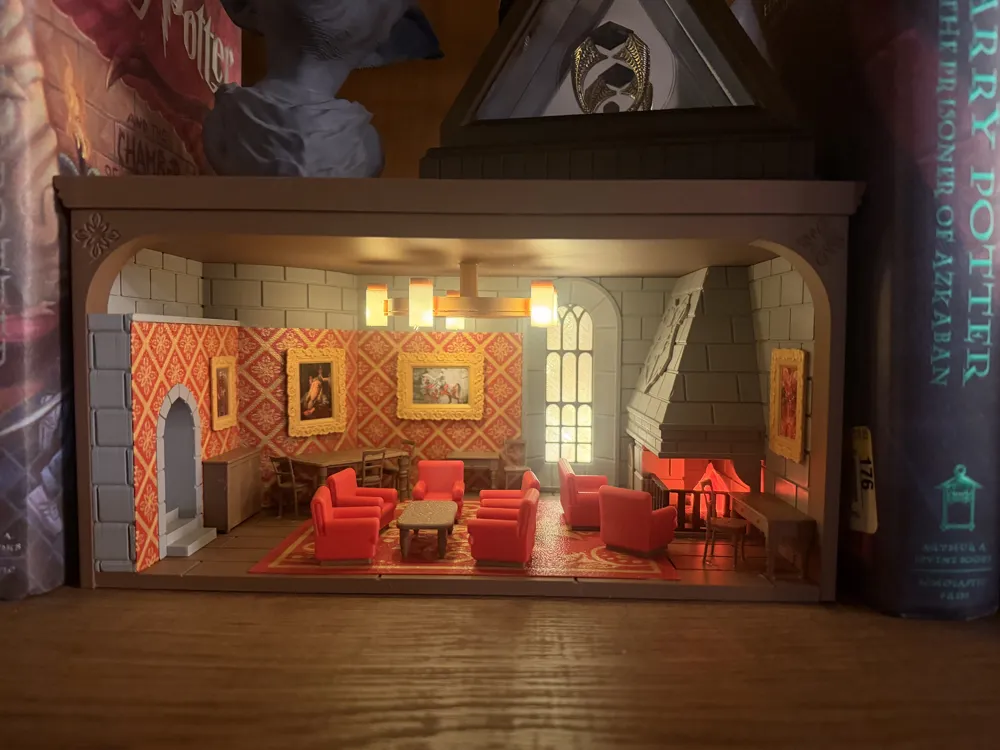 Harry Potter Gryffindor Book Nook (part 1) - Free 3D Print Model ...