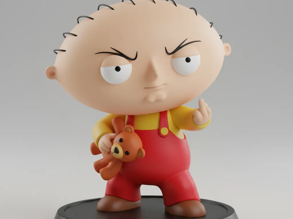 Stewie Griffin - Free 3D Print Model - MakerWorld