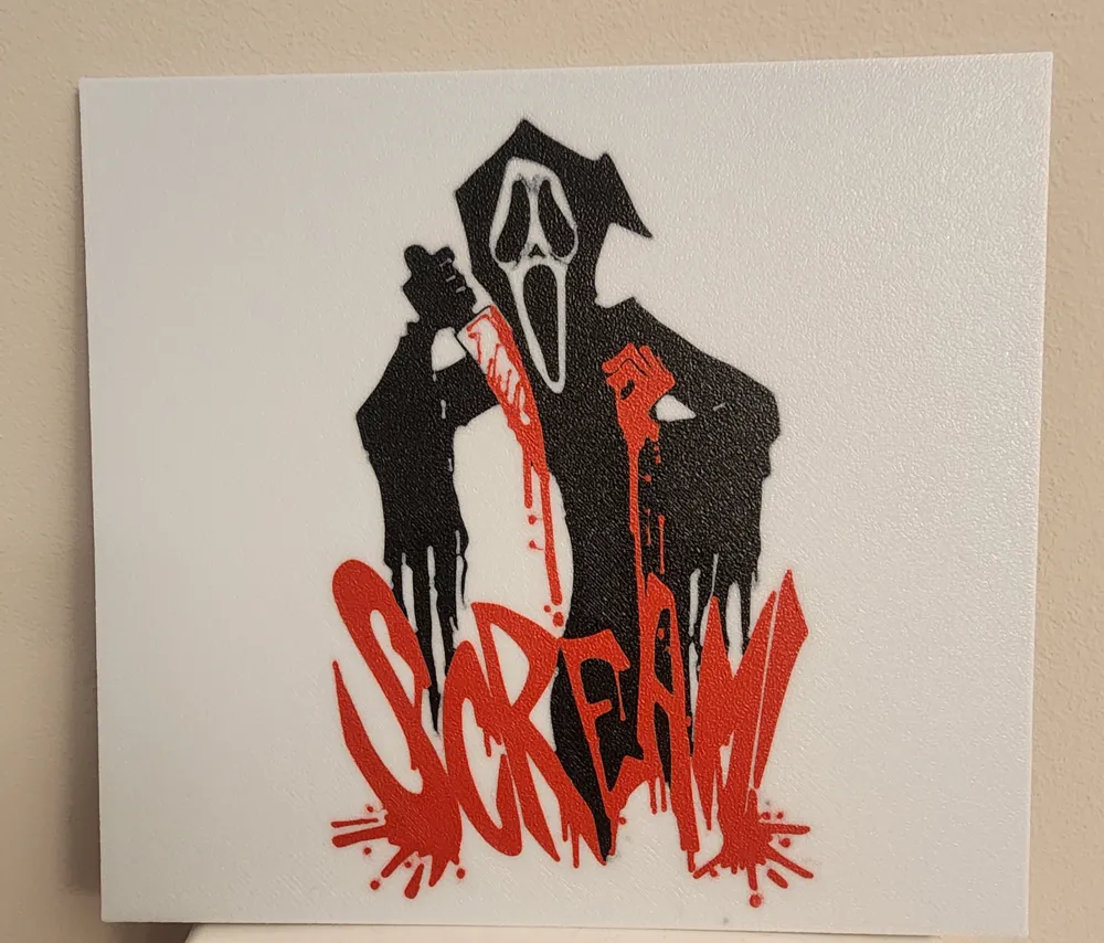 Ghostface (Scream) Wall Art - 3 Colors by Mech3D MakerWorld: Download ...