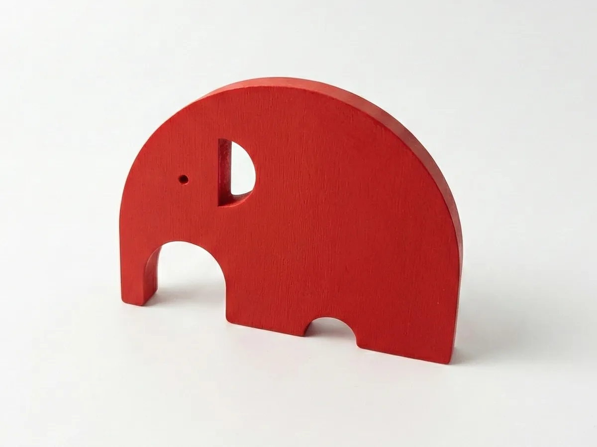 Modern Red Elephant Decor - Free 3D Print Model - MakerWorld