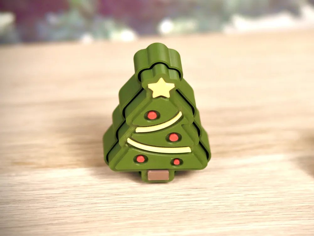 Christmas Tree Fidget Clicker - Holiday Desk Toy by Koala Bleu ...