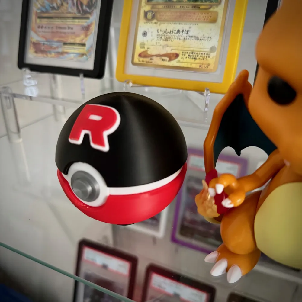 Pokeball Team Rocket - Free 3D Print Model - MakerWorld