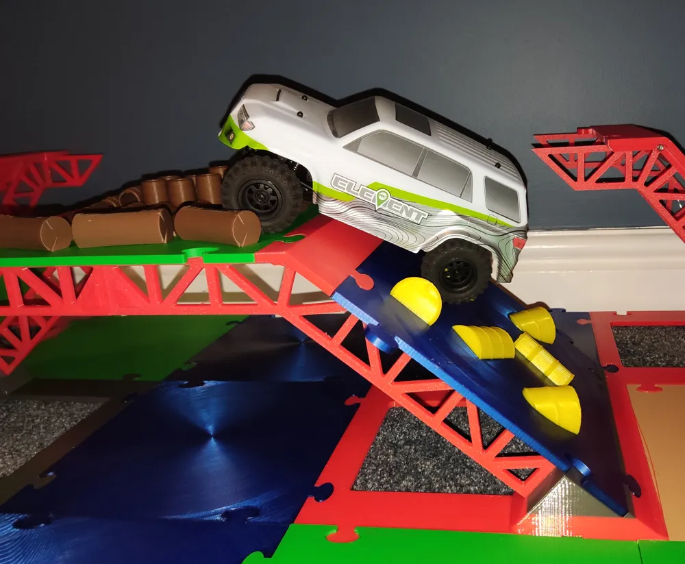 RC Crawler Park - Plate Riser 40 Deg. 1:18 & 1:24 - Free 3D Print Model ...