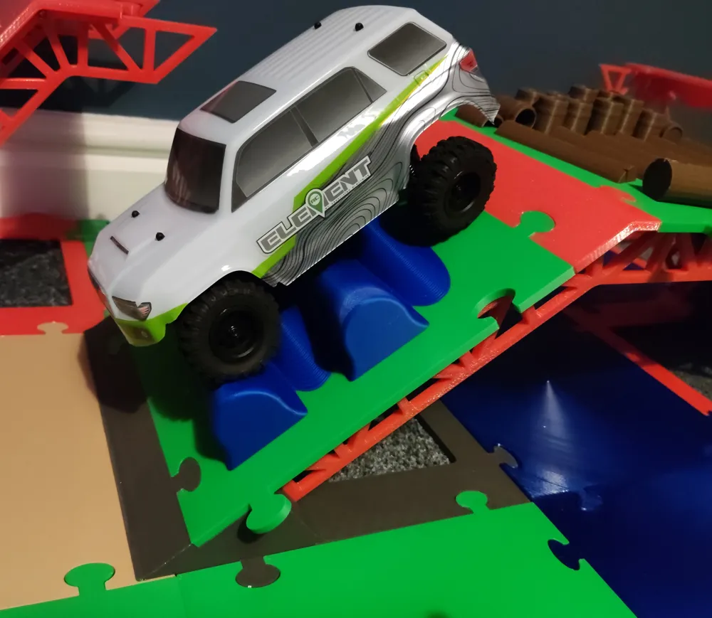RC Crawler Park - Plate Riser 40 Deg. 1:18 & 1:24 - Free 3D Print Model ...