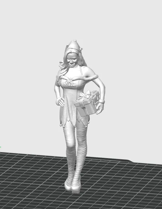 Sexy Christmas Dress-up Lady Elf by 3DXX MakerWorld: Download Free 3D Models