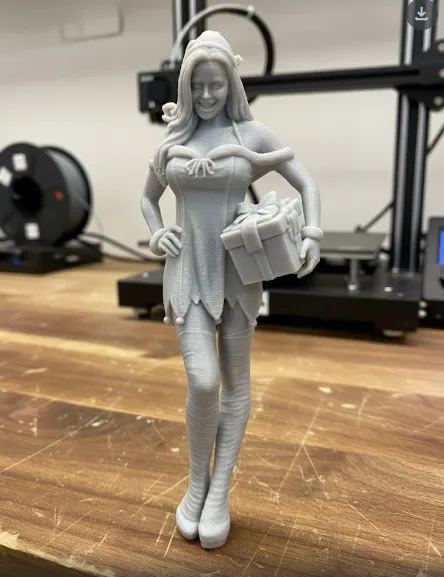 Sexy Christmas Dress-up Lady Elf by 3DXX MakerWorld: Download Free 3D Models