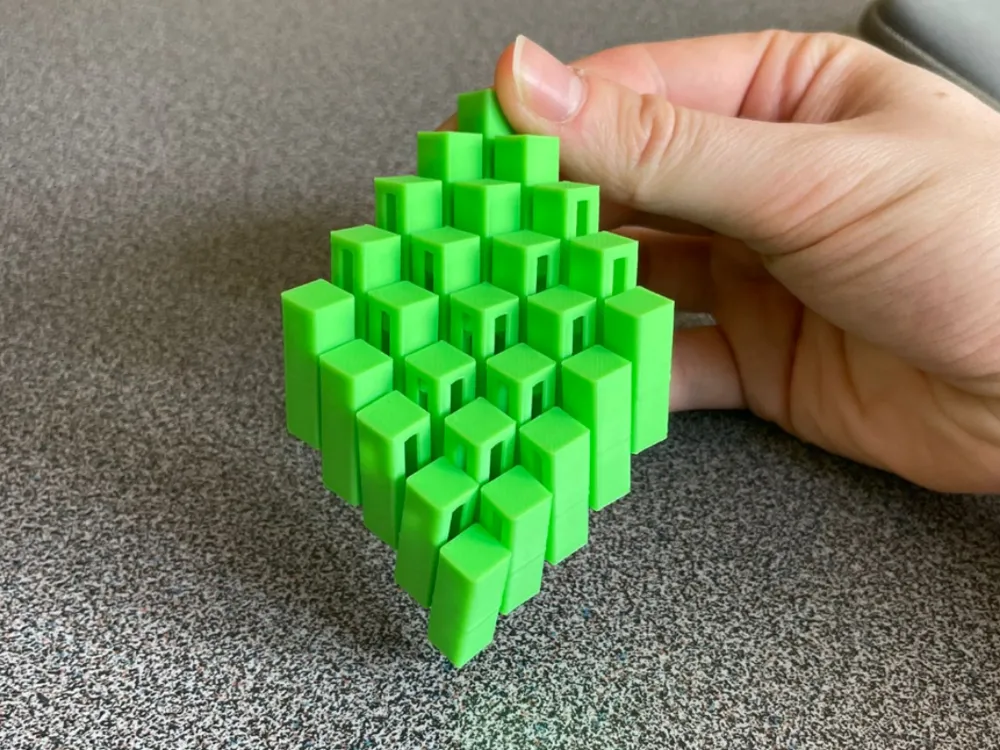 Pixel Cube Fidget Toy - Free 3D Print Model - MakerWorld