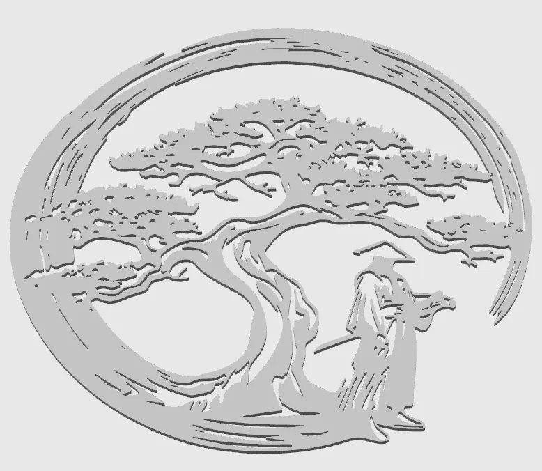 Samurai under a Bonsai Tree by Cedric - MakerWorld