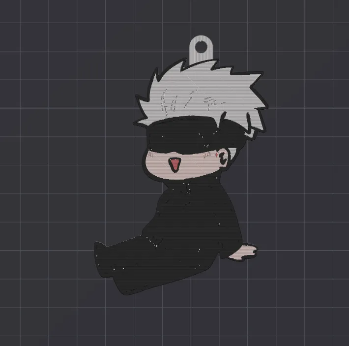Jujutsu Kaisen JJK Gojo Satoru Chibi Keychain by Stoneleaf Studios ...