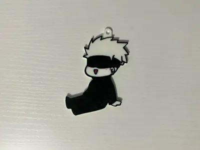 Jujutsu Kaisen JJK Gojo Satoru Chibi Keychain - Free 3D Print Model ...