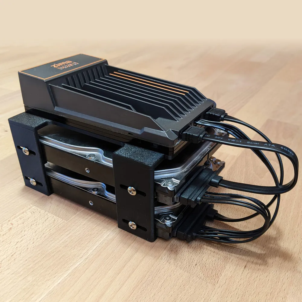 ZimaBoard Dual HDD Stand (3.5") Remixed by vermotr - MakerWorld