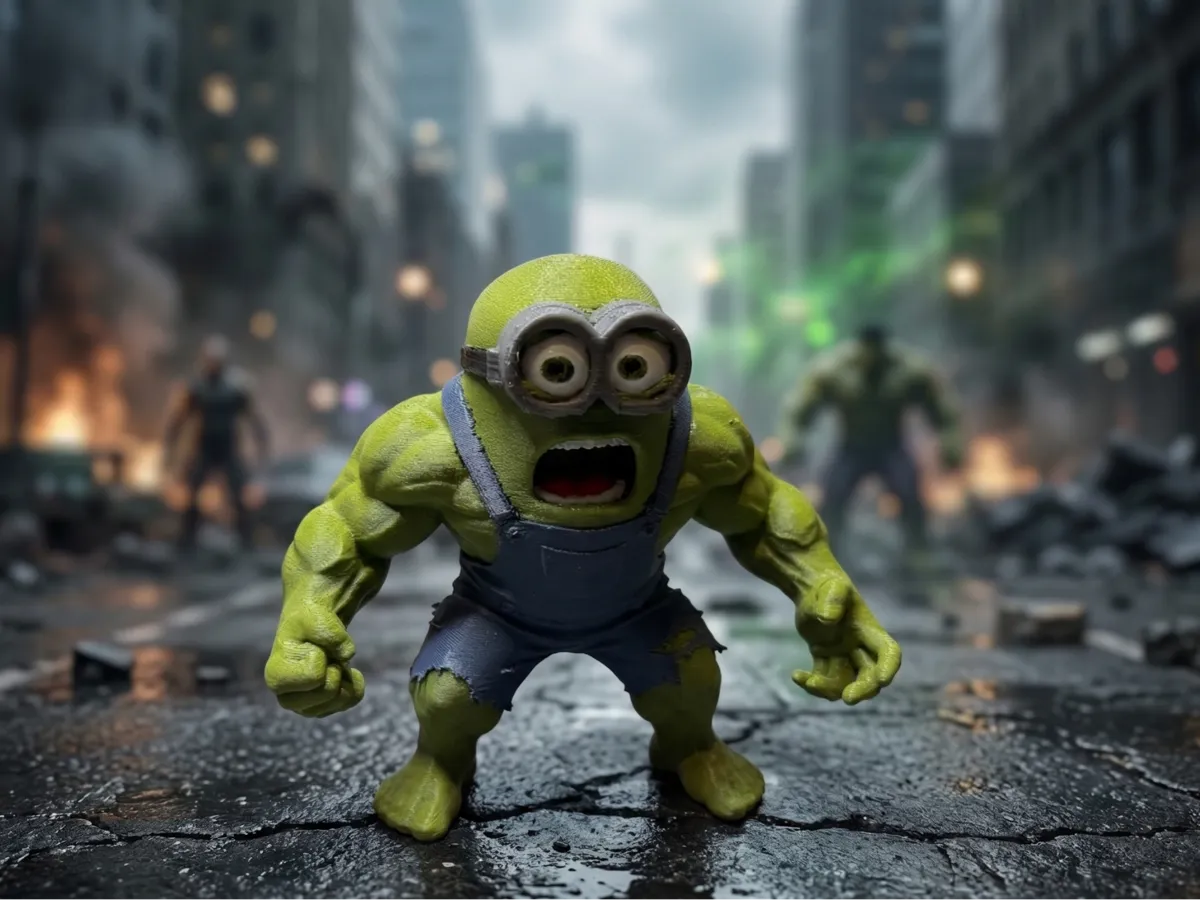 Hulk Minion — Superhero Mashup Fanart Figure - Free 3D Print Model ...
