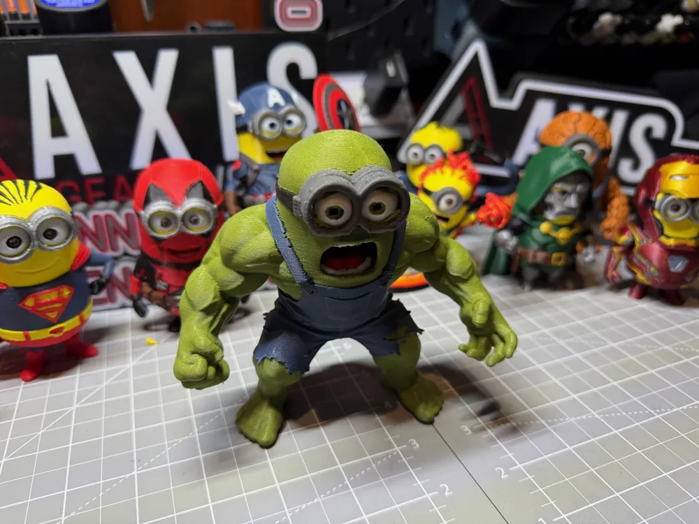 Hulk Minion — Superhero Mashup Fanart Figure - Free 3D Print Model ...