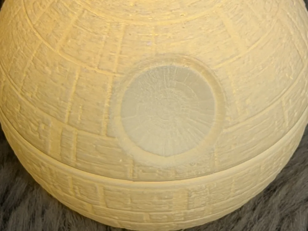 Death Star Light Up Christmas Tree Bauble - Free 3D Print Model ...