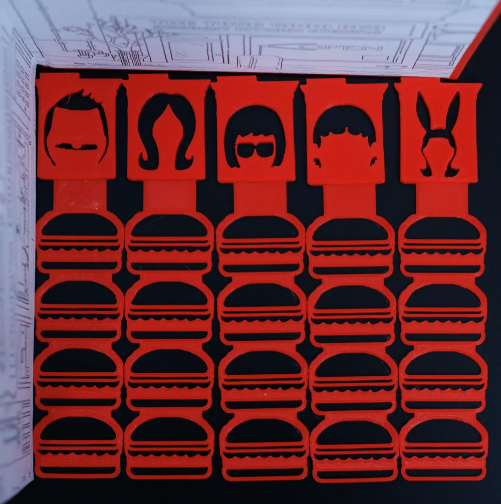 Bob's Burger Bookmarks by ErmahgerdPrints MakerWorld: Download Free 3D ...