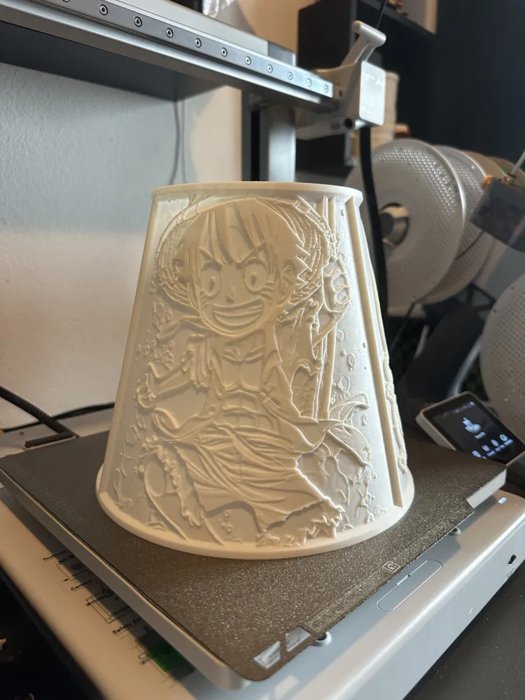 Luffy Lithophane Lamp – One Piece 3D Print - Free 3D Print Model ...