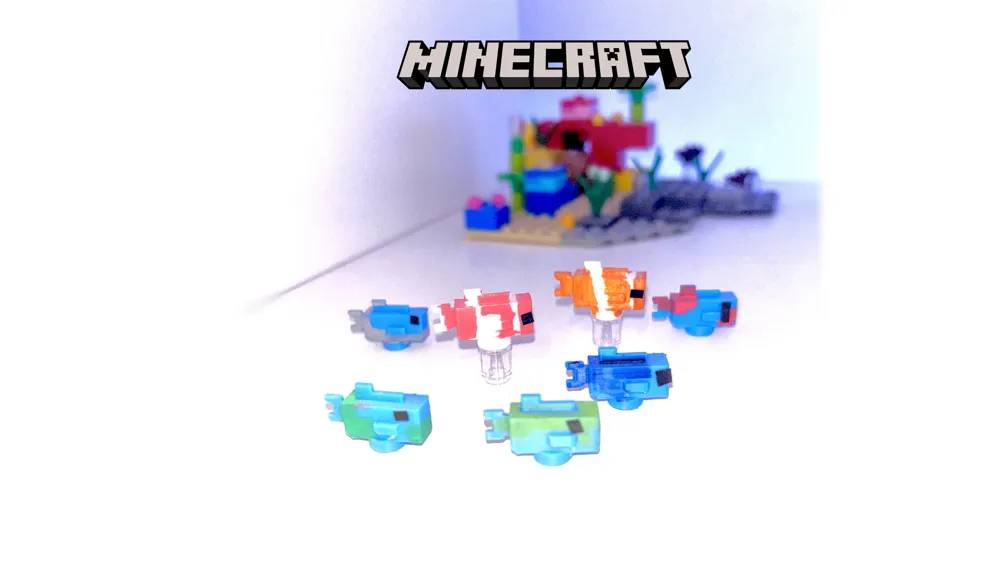 Brick MINECRAFT tropical fish (small) by Cuptree MakerWorld: Download ...