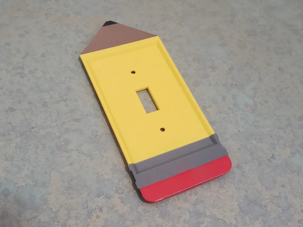 Pencil Light Switch Cover - Free 3D Print Model - MakerWorld
