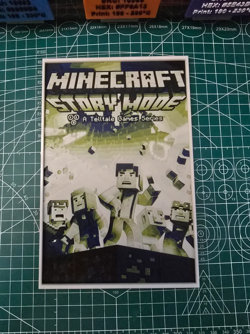 Minecraft: Story Mode Poster - Hueforge Art - Free 3D Print Model ...
