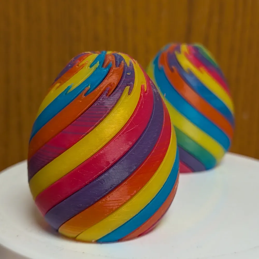 Easter Egg Twisty Fidget - Comfy Rounded Edges! - Free 3D Print Model ...