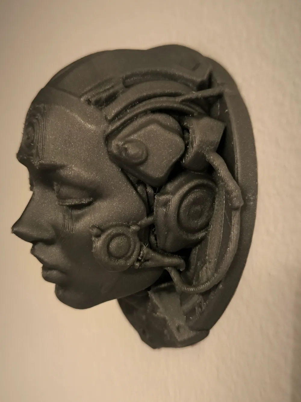 Humanoid Female Head sculpture - 3D wall art by RUMcajz MakerWorld ...