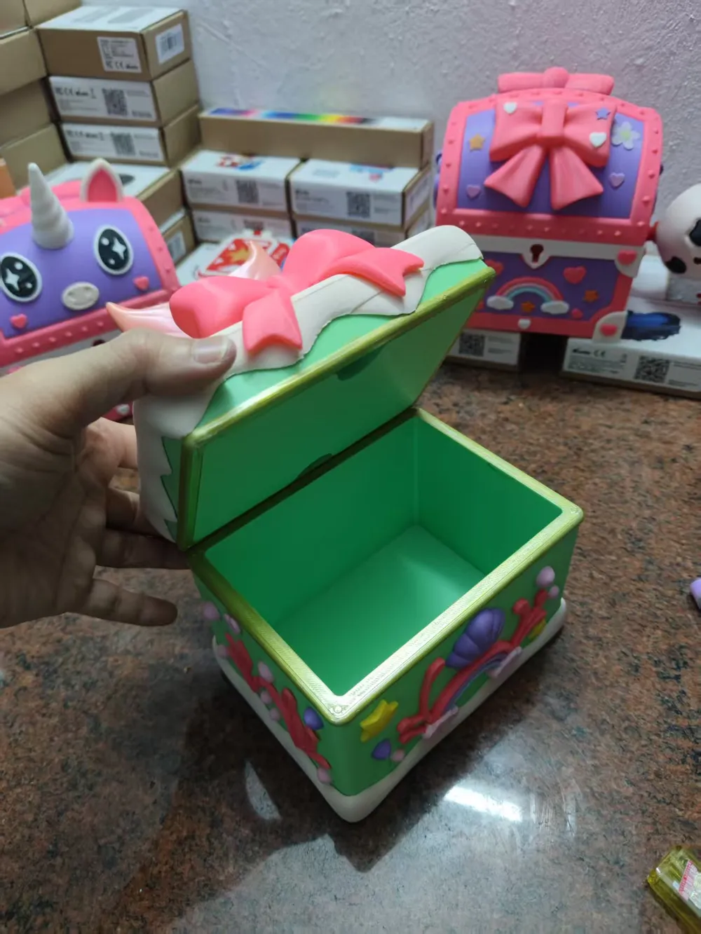 Mermaid Theme Gift Box (with secret compartment) - Free 3D Print Model ...