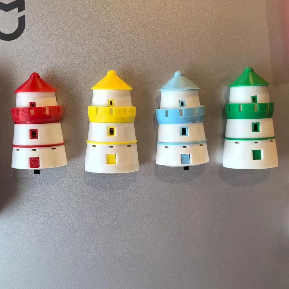 Magnetic LED LightHouse Refrigerator Magnet by Luban Daddy - MakerWorld