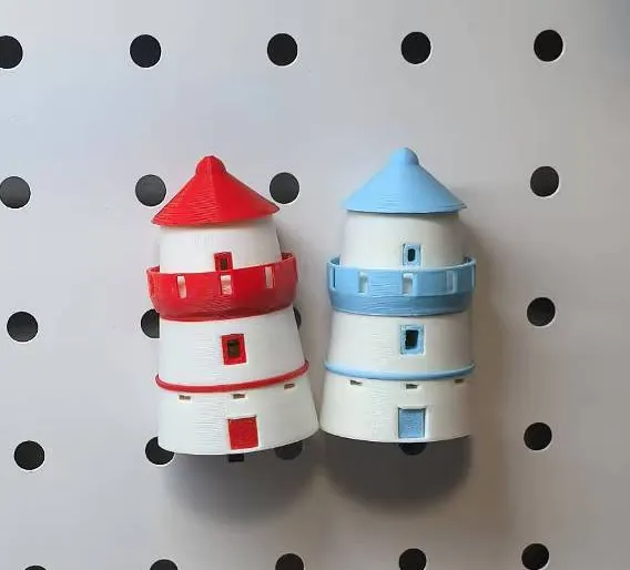 Magnetic LED LightHouse Refrigerator Magnet by Luban Daddy - MakerWorld