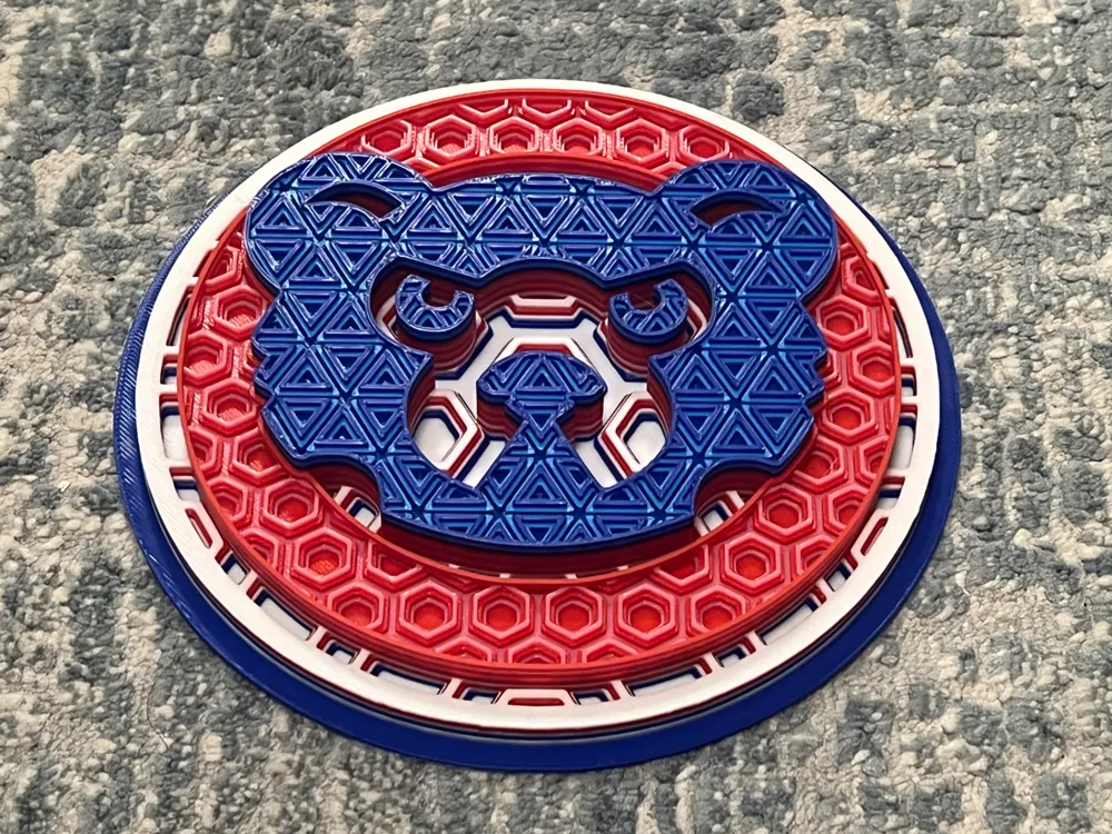 Chicago Cubs 1994-96 Cubby Bear Dimensional Mosaic by Richie Rich ...