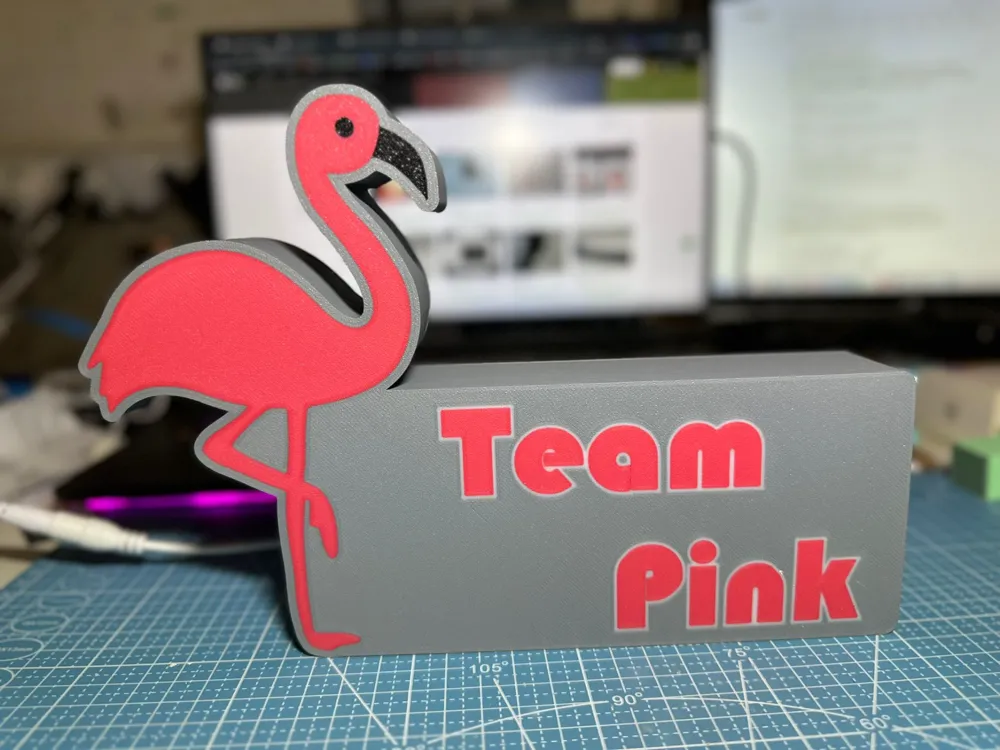 Flamingo Lightbox by Auro2k - MakerWorld