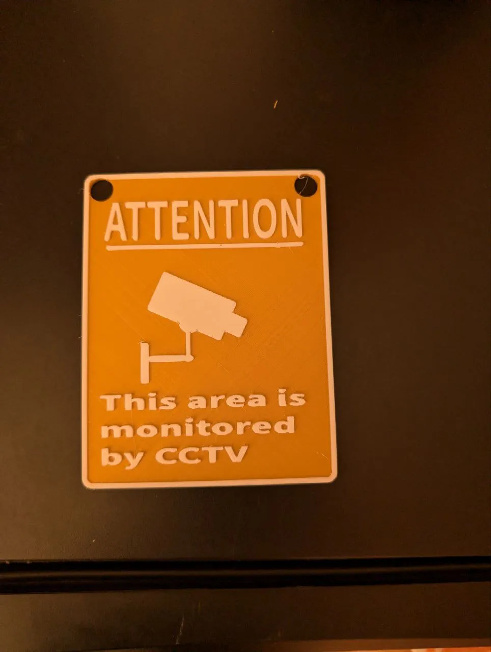 CCTV Warning Sign for Enhanced Security by rockylinux - MakerWorld