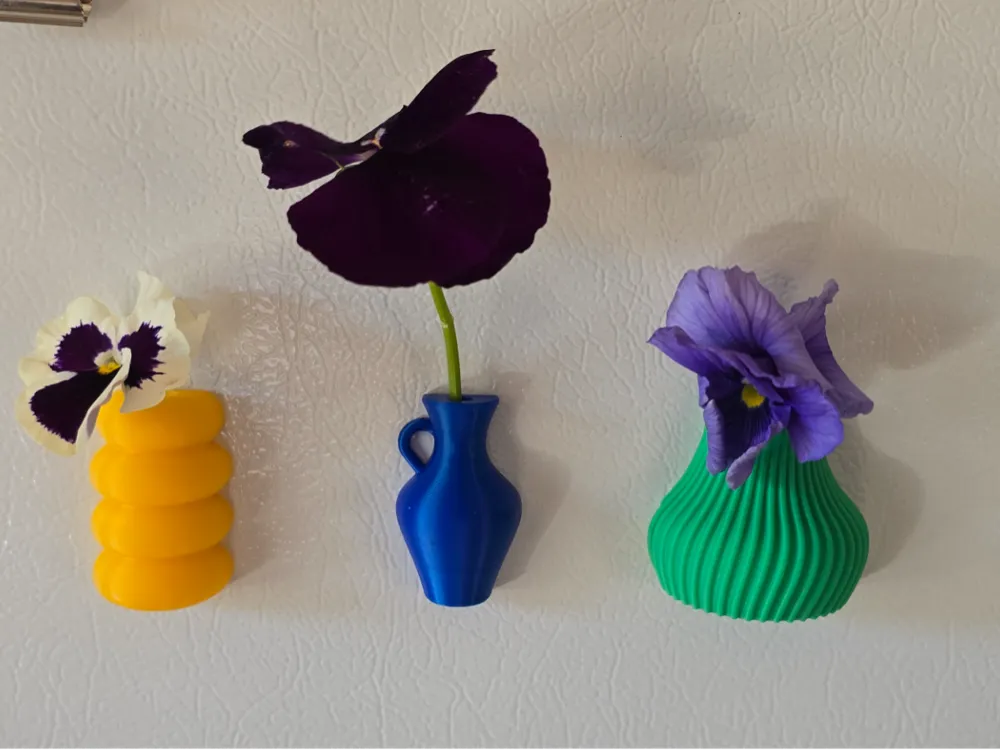 Magnetic Fridge Vase - Free 3D Print Model - MakerWorld