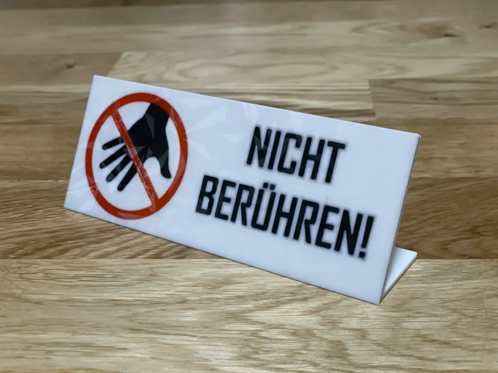 Schild "Nicht Berühren!" / German sign: "Don't Touch!" by CPDesign ...