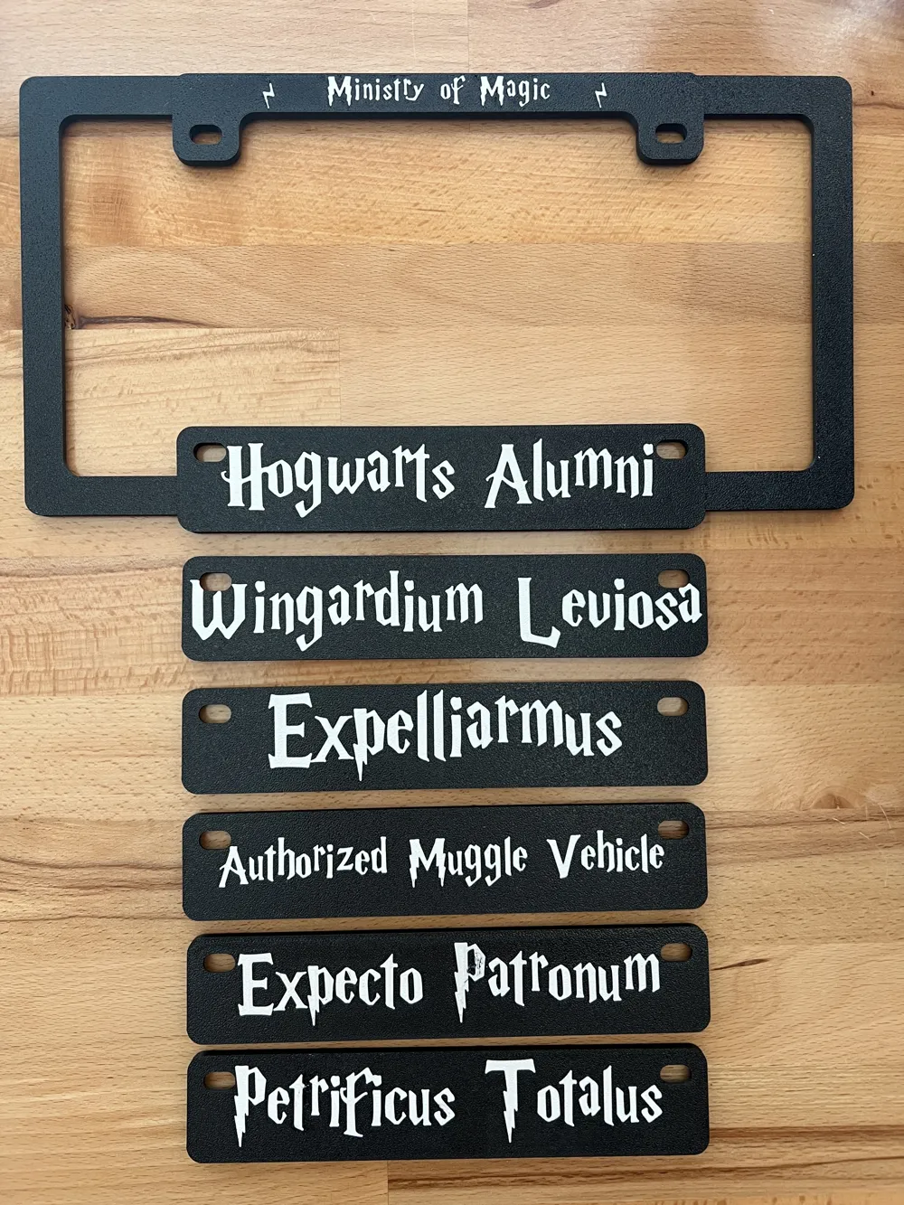 Harry Potter License (12) Plate Frame COLLECTION - Free 3D Print Model ...