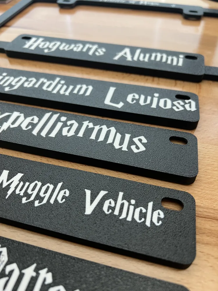 Harry Potter License (12) Plate Frame COLLECTION - Free 3D Print Model ...