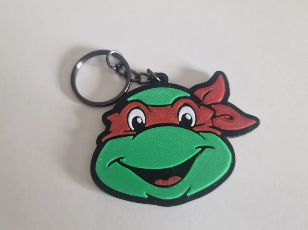 Ninja Turtle Keychain by Cruzluck3d MakerWorld: Download Free 3D Models